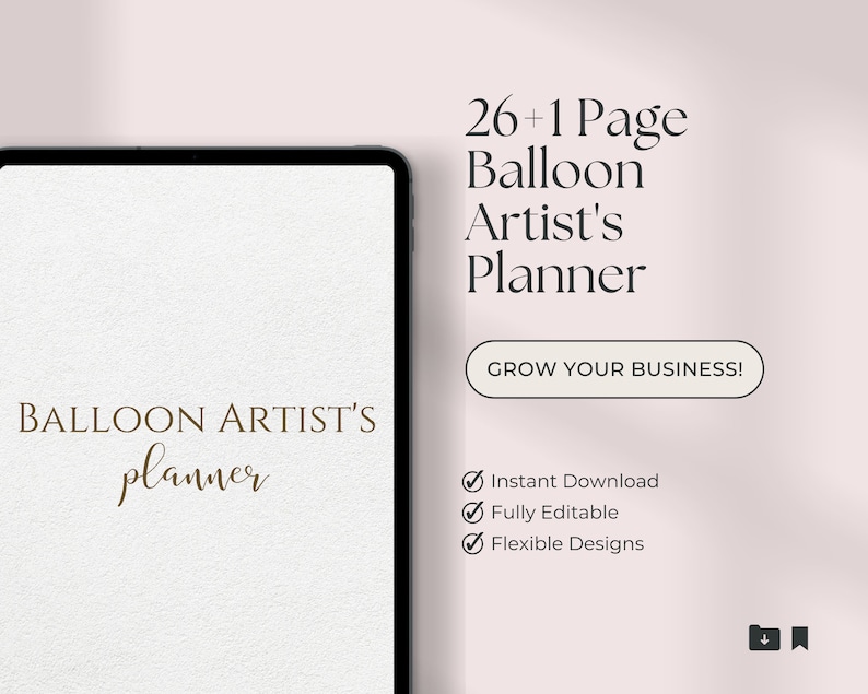 Balloon Business Bundle, Artist Planner Kit (digital Download) - Etsy