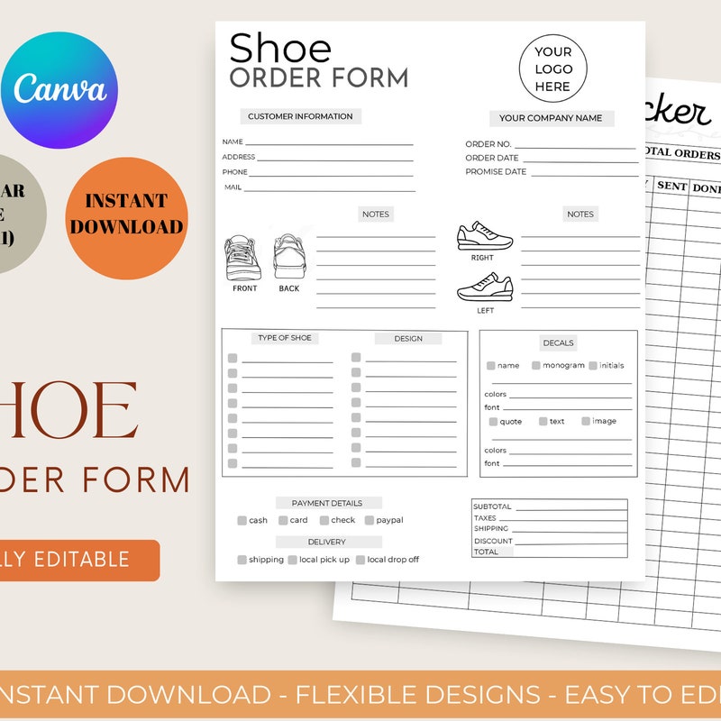 Order Form Template - Etsy