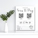 Editable QR Code Sign, Thank You Scan to Pay Sign, Small Business Sign ...