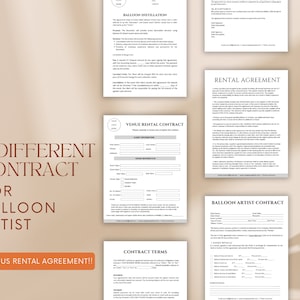 BALLOON BUSINESS BUNDLE, Balloon Starter Kit, Balloon Artist Contract ...
