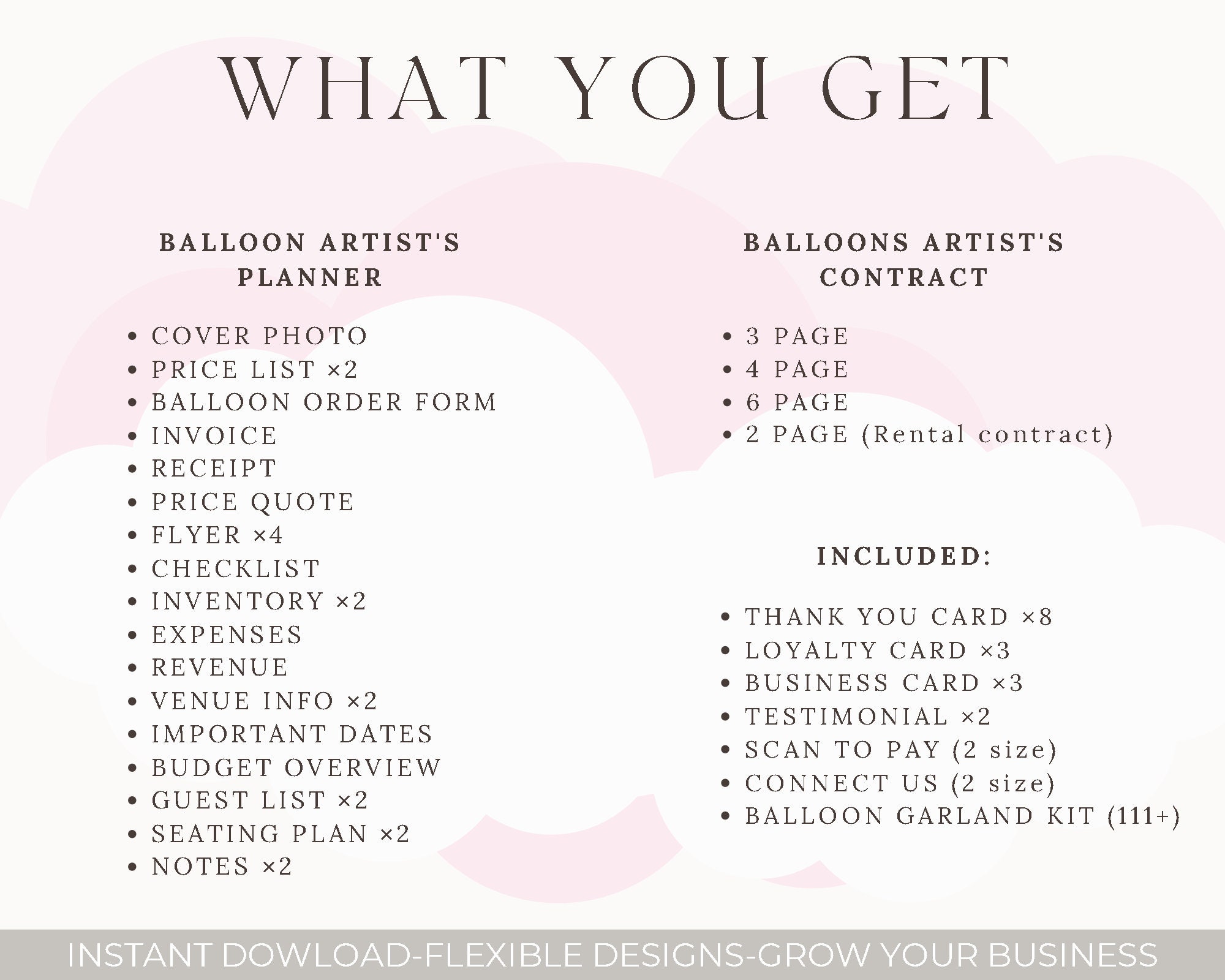 BALLOON BUSINESS BUNDLE, Balloon Starter Kit, Balloon Artist Contract ...