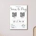 Editable QR Code Sign, Thank You Scan to Pay Sign, Small Business Sign ...