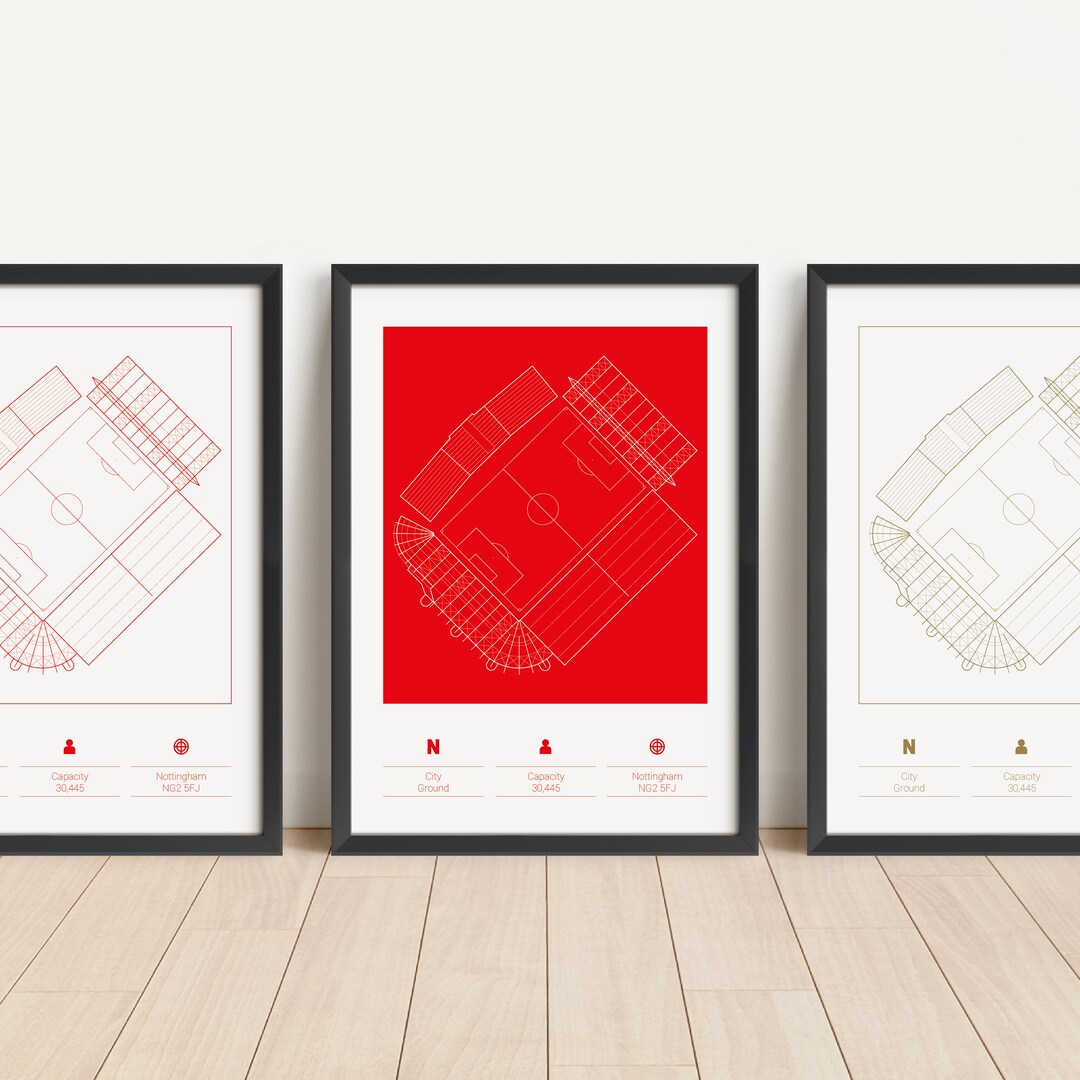 Nottingham Forest City Ground Stadium Contemporary Print - Etsy