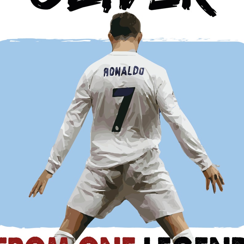 Cristiano Ronaldo Birthday Card: Personalized A5 Textured Card - Etsy