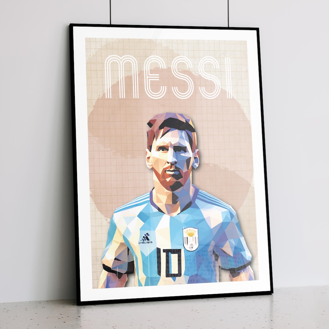 Lionel Messi - Contemporary Art Print - Quality A4 Print - A5 - A4 - A3 ...