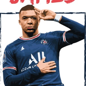 Kylian Mbappe Personalised Birthday Card PSG France A5 - Etsy
