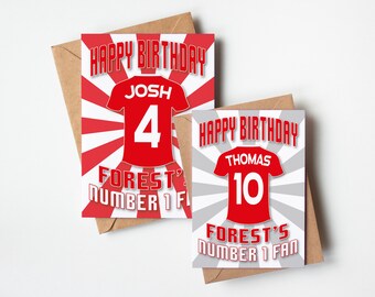 Nottingham Forest Birthday Card - Etsy UK