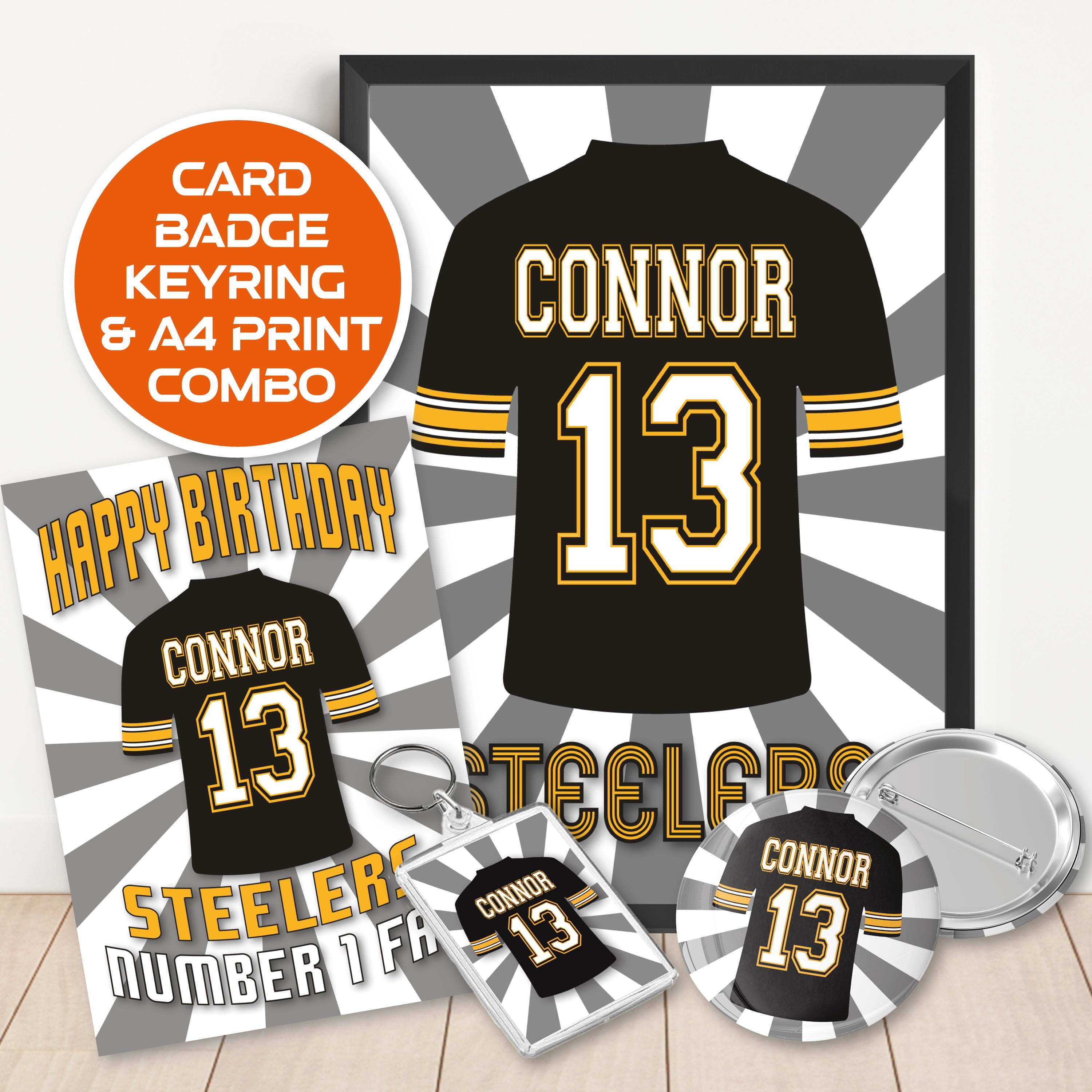 Personalized Pittsburgh Steelers Birthday Card: NFL Fan Gift (A5) - Etsy