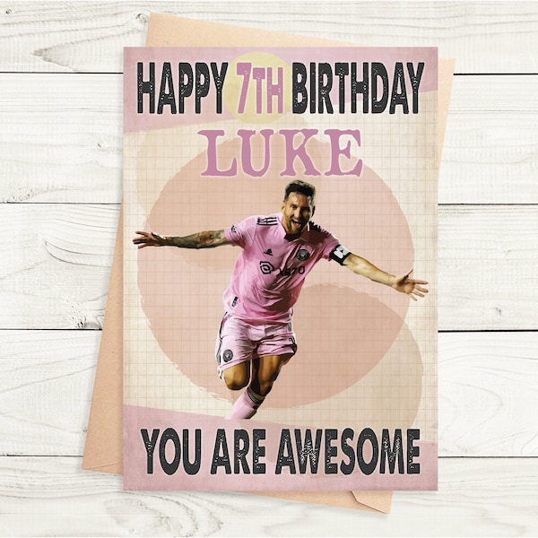 Lionel Messi Football Card - Etsy