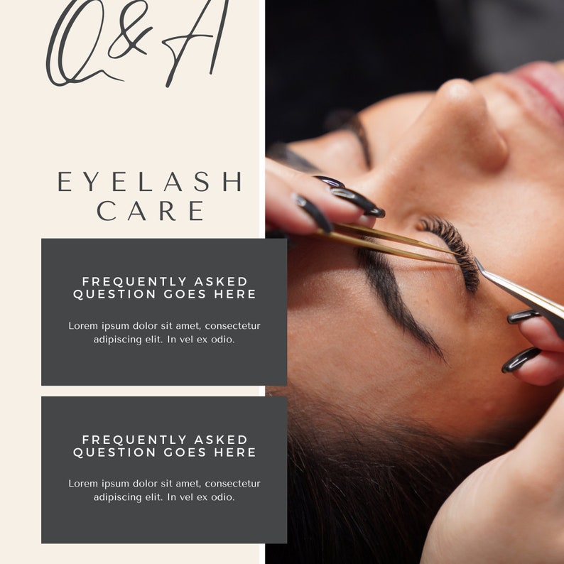 Lash Tech Instagram Post Templates Eyelashes Extension Posts Beauty ...