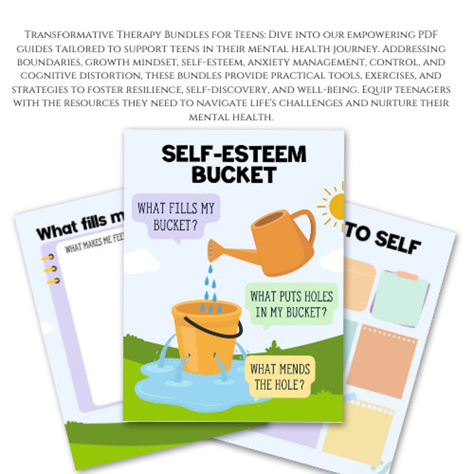 Therapy Tools Social Work Printable Art Therapy Resource Teen Therapist ...