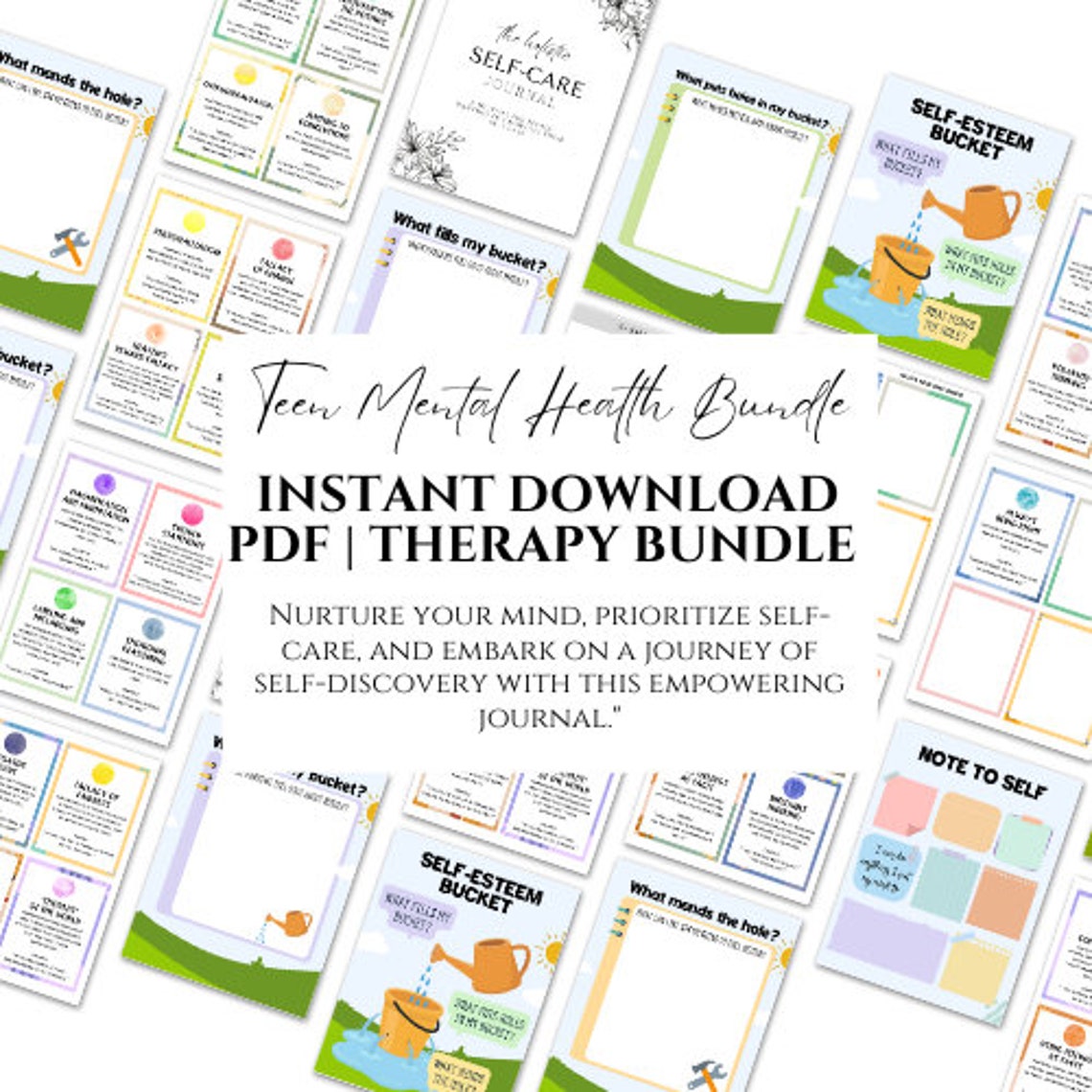 Therapy Tools Social Work Printable Art Therapy Resource Teen Therapist ...