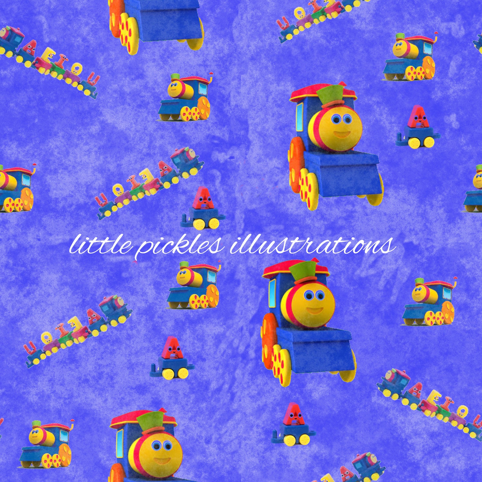 Bob the Train Seamless Design ,pattern Design, Illustration - Etsy