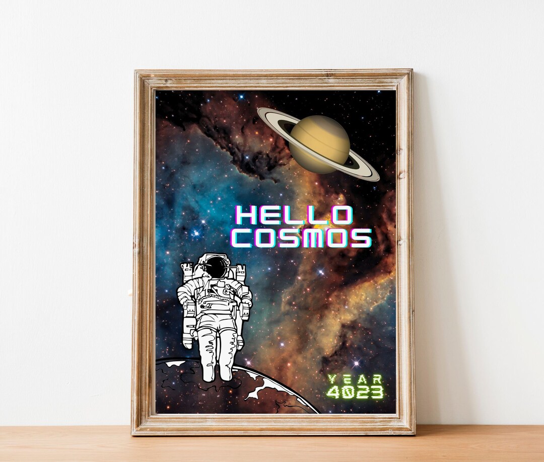 Cosmos Poster Inspirational Poster Celestial Wall Print Astronomy Print ...