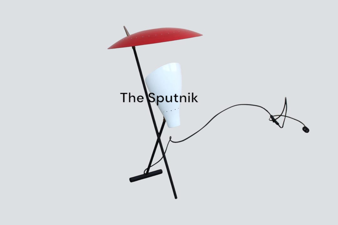 A Beautiful Modern Italian Mid Century Sputnik Style Desk or Table Lamp ...