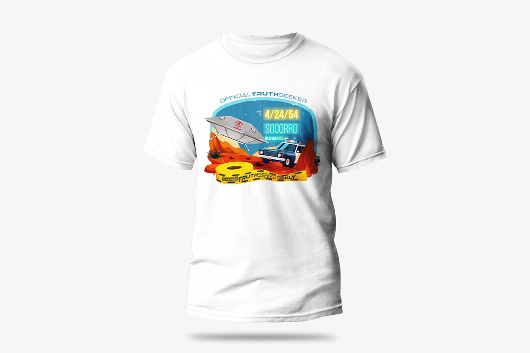 UFO Gifts, Lonnie Zamora UFO White T-shirt - Etsy