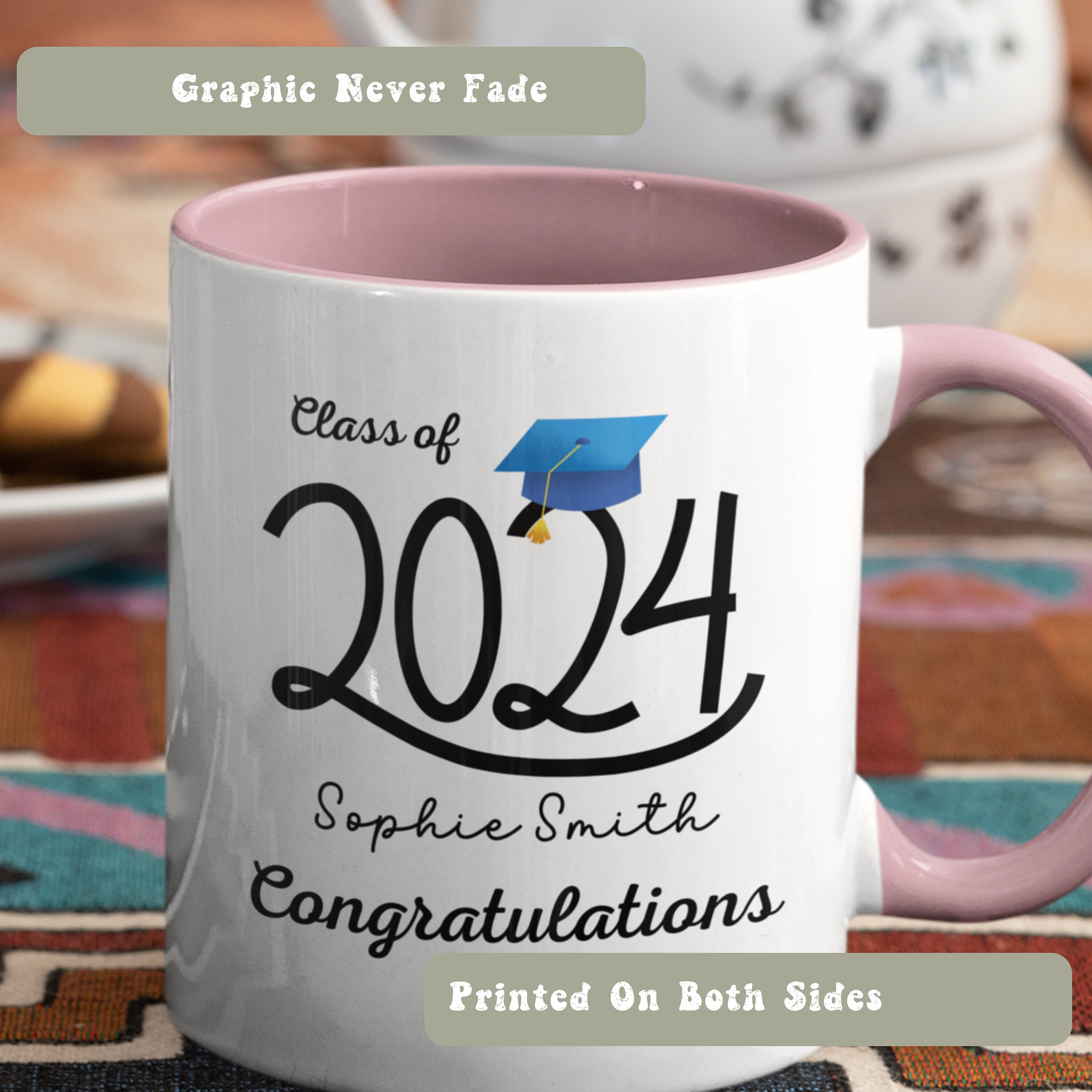 2024 Graduation Mug, Custom 2024 Gradutation Mug, Personalized ...