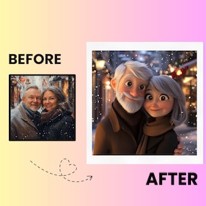 Bride and Groom Portraits, Personalized Wedding Gift, Pixar Character ...