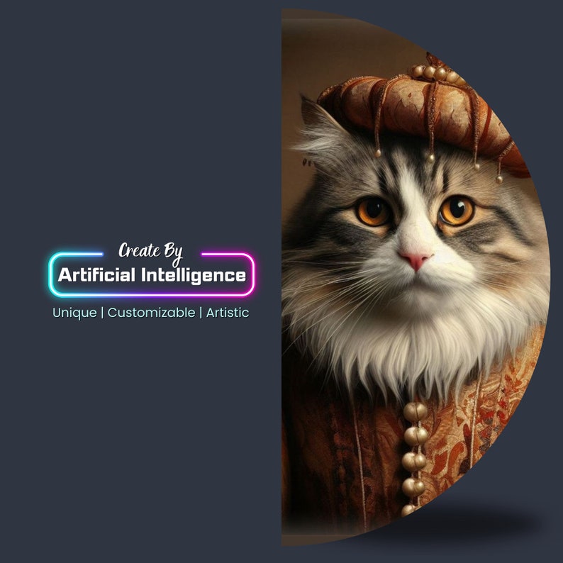 Furry Explorer, Royal Pet Portrait, Custom Pet Portrait, Regal Pet ...