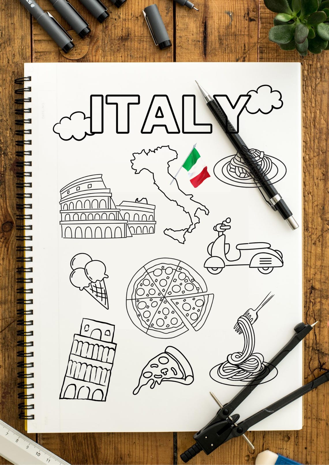 Explore Europe Coloring Pages – 5 Printable Country Sheets for Kids ...