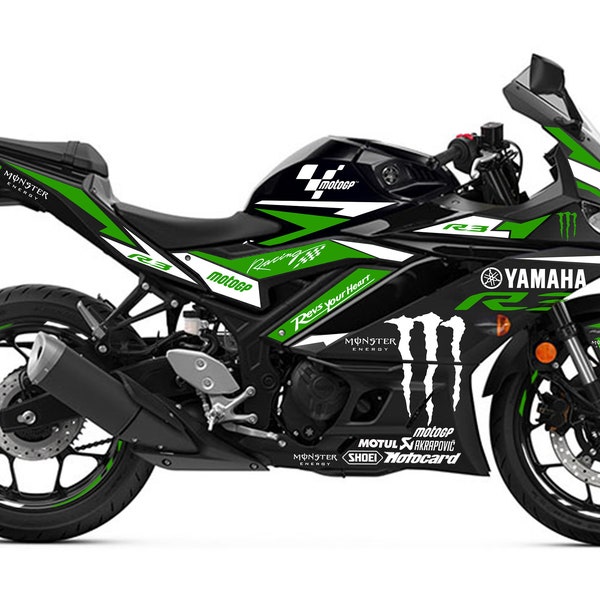 2015 Yamaha R3 Decals Kit - Etsy