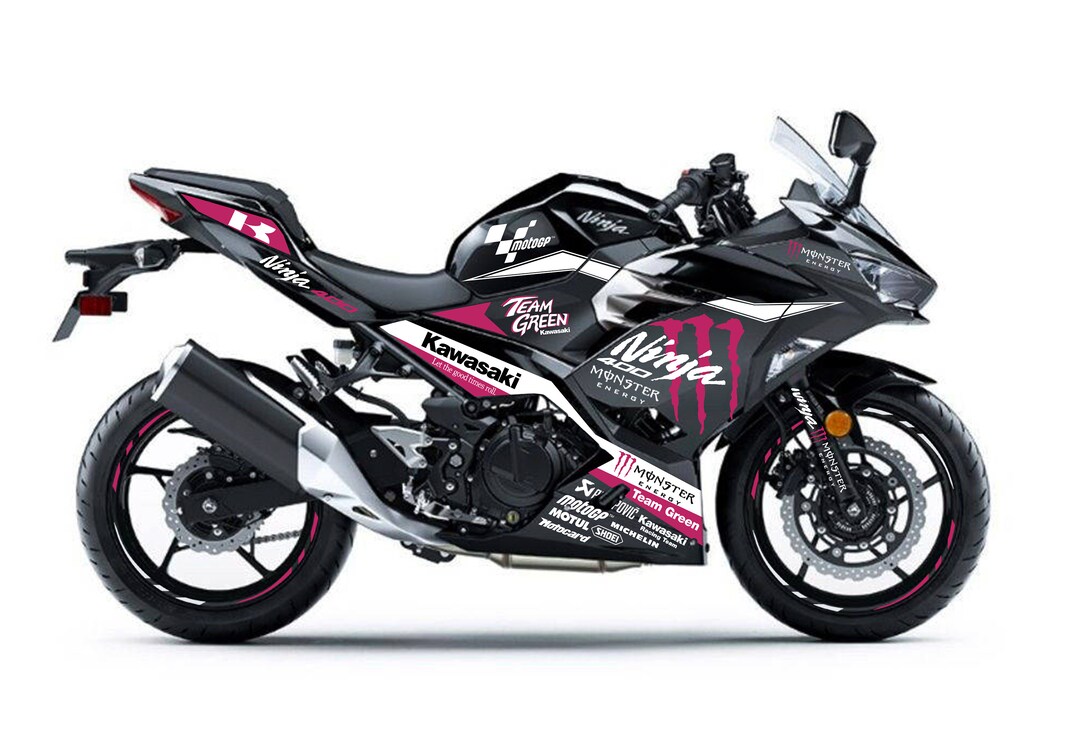 Kawasaki Ninja 400 Graphics Kit MG Black Edition 2018-2021 - Etsy Australia