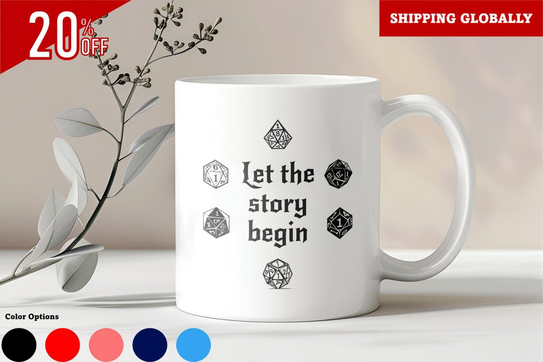 Let the Story Begin Mug, the Ultimate Chaotic Funny Gift for Dnd ...