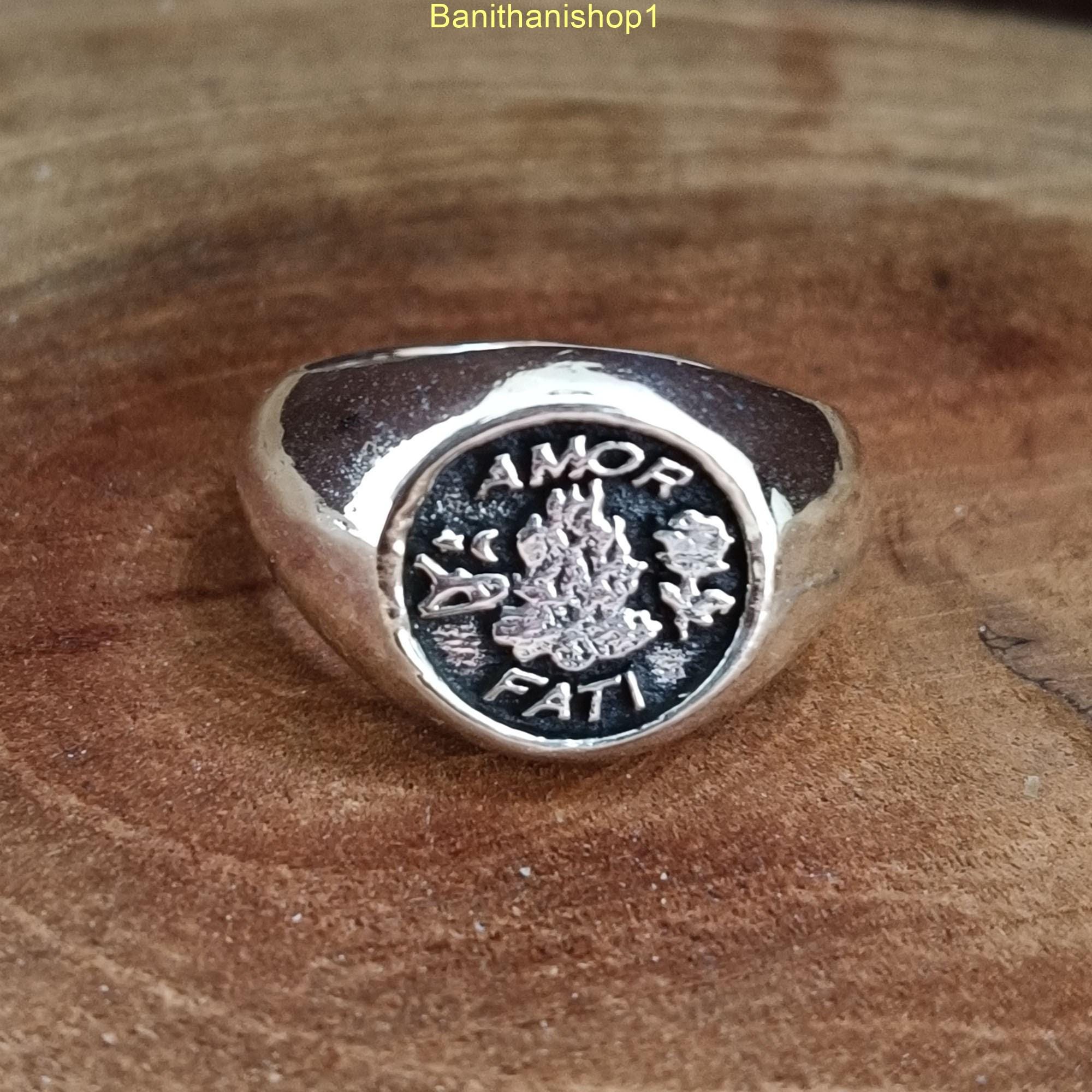 Amor Fati Ring,love of Fate Ring, Daily Stoic Ring,amor Fati Jewelry ...