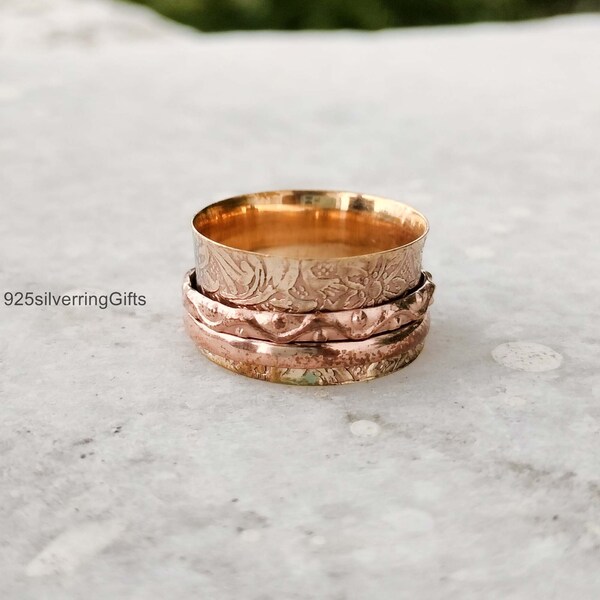 Copper Spinner Rings - Etsy
