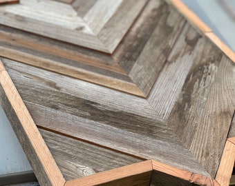 Wooden Cross, Hand Made, Reclaimed Wood Wall Art, Decor, Chevron Pattern - Etsy