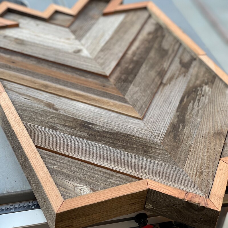 Chevron Wall Decor - Etsy