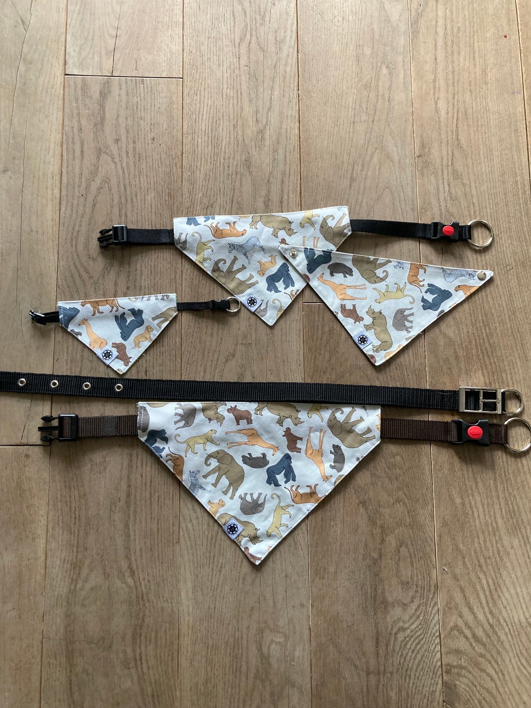 African Animals Pattern Pet Bandana for Dogs and Cats| Matching Bag and ...