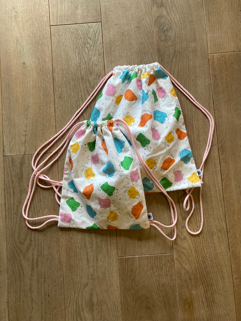 The Big Five Pattern Drawstring Bag Tote Bag| Matching Bags for the ...