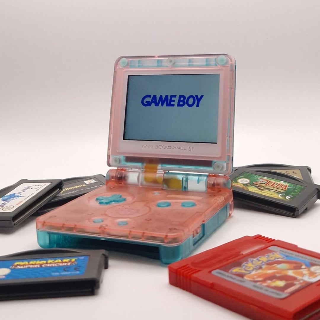 Game Boy Advance SP Mod Pink Twin W/ IPS Display - Etsy