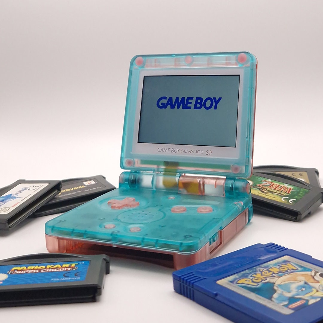 Game Boy Advance SP Mod Green Twin W/ IPS Display - Etsy