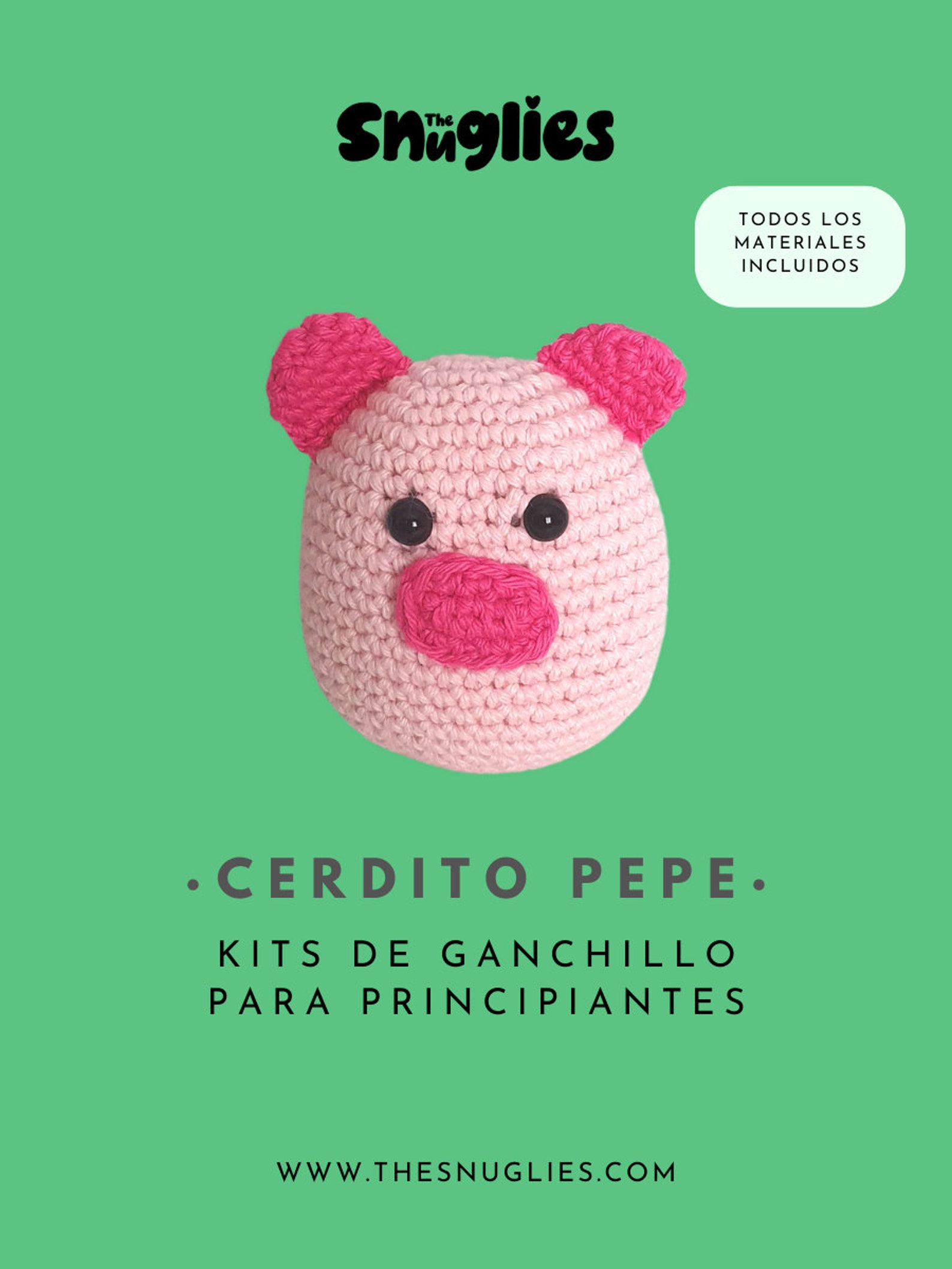 Crochet Kit for Beginners Piggy Pepe From the Snuglies - Basic Crochet ...
