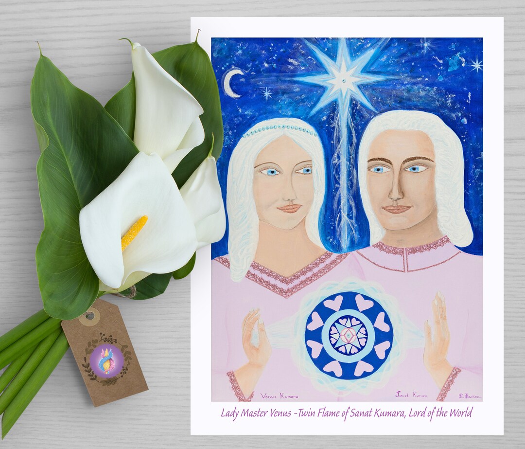 Sanat and Venus Kumara 6x8 Chohan Ascended Master Art Print Spiritual ...
