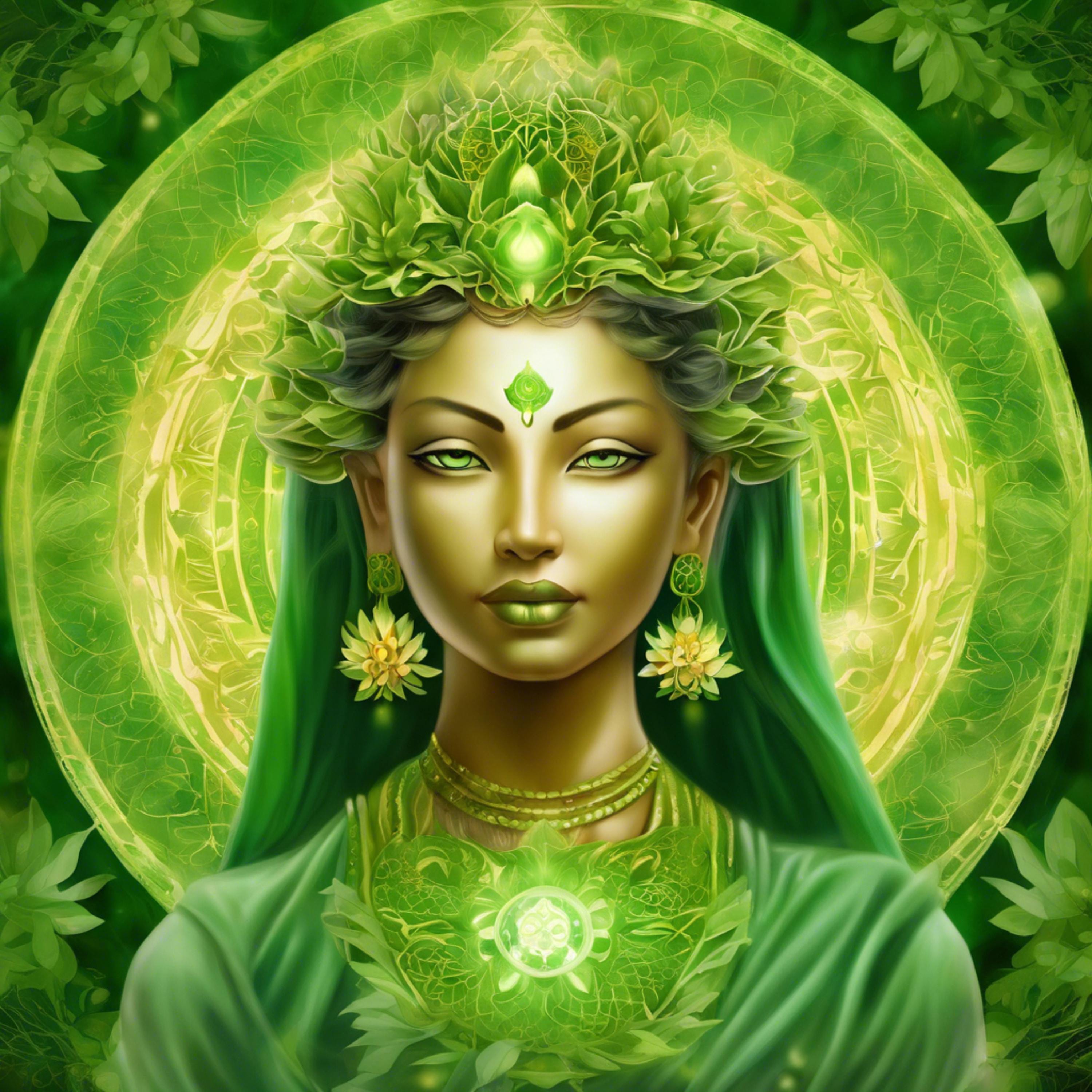 Green Tara Goddess | Digital Art | Embrace Compassion, Liberation, and ...