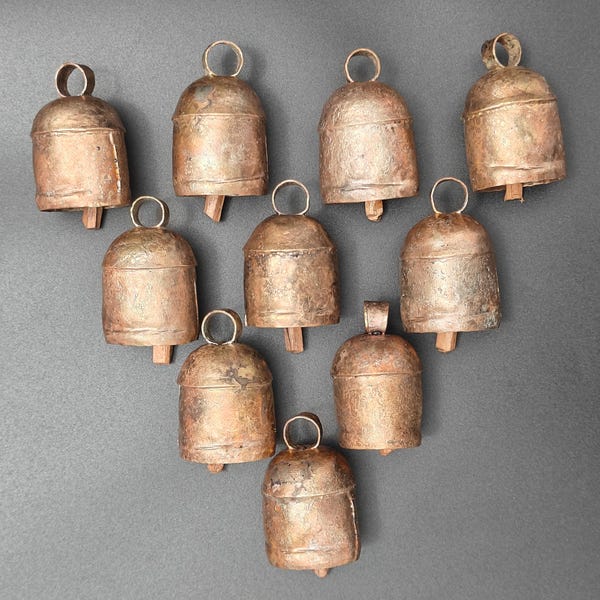 Small Brass Temple Bells - Etsy