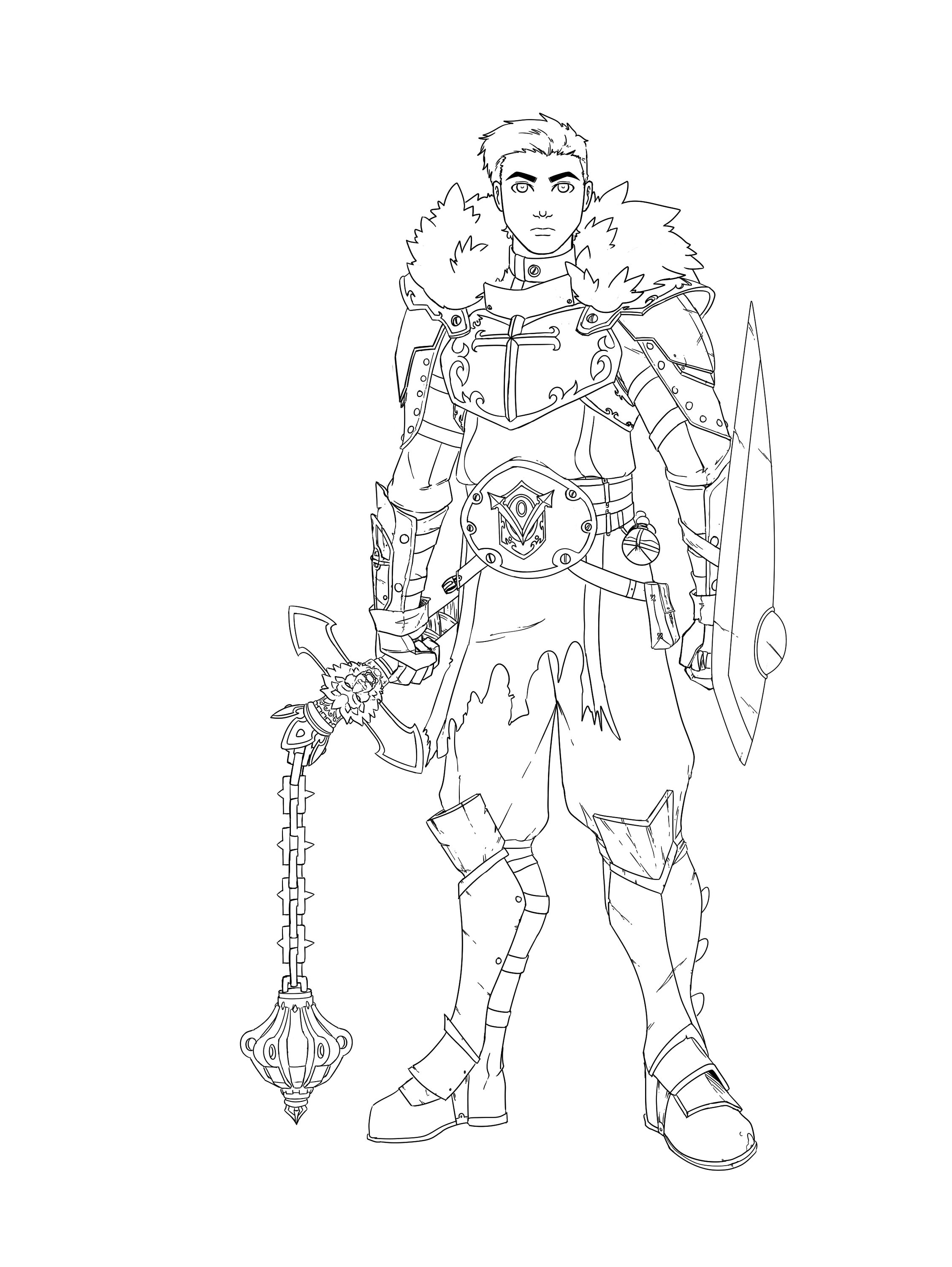Lineart Custom Dnd Pathfinder Character Commissions, Character Sketch ...