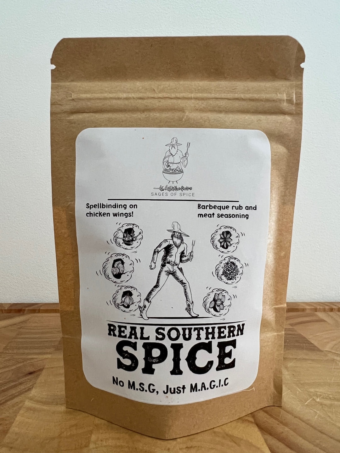 Handmade Seasoning Rub Gift Packet Real Southern Spice Authentic All ...