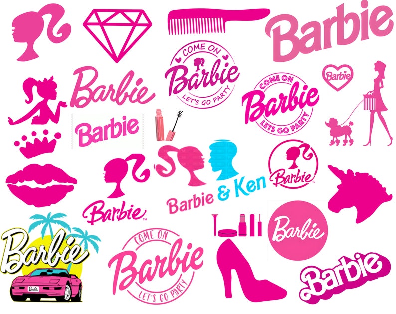Barb Svg Bundle Svg Princess Silhouette Pink Doll Svg Girl Etsy