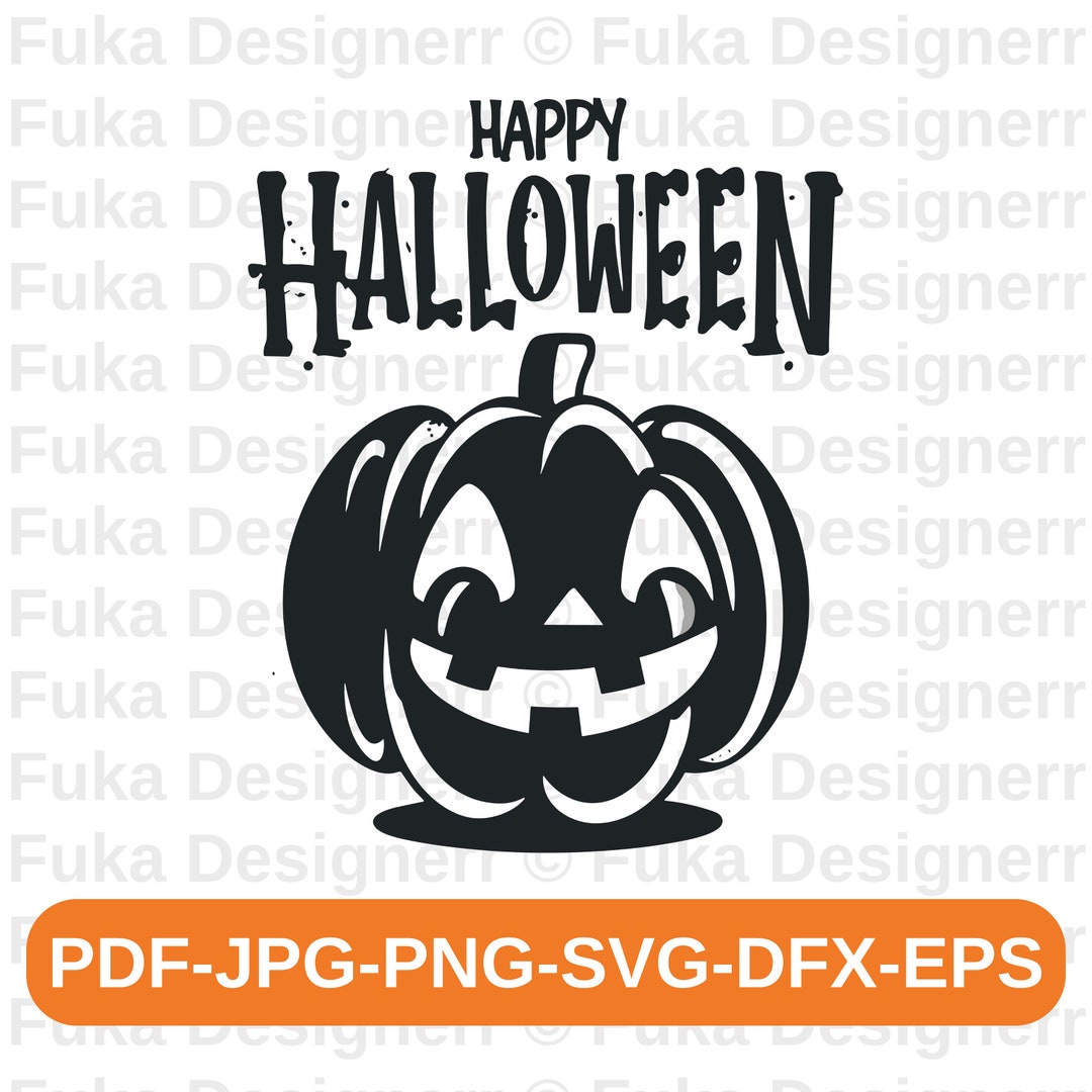 Happy Halloween Pumpkin Face Svg Pumpkin Face Svg Halloween - Etsy