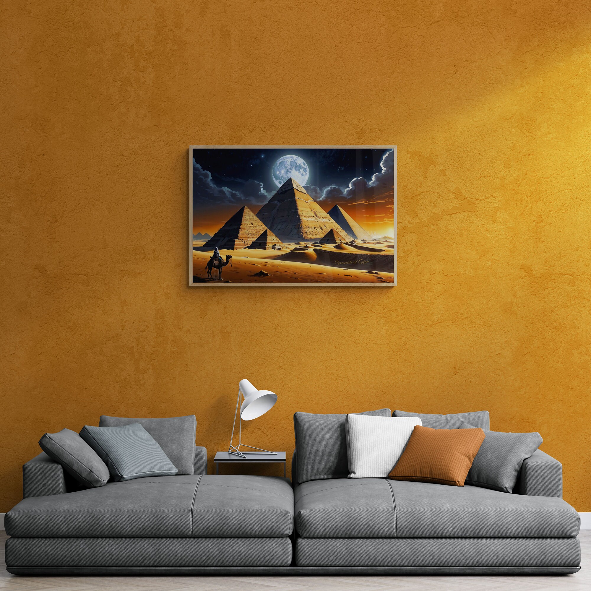 Pyramids of Giza Wall Print - Etsy