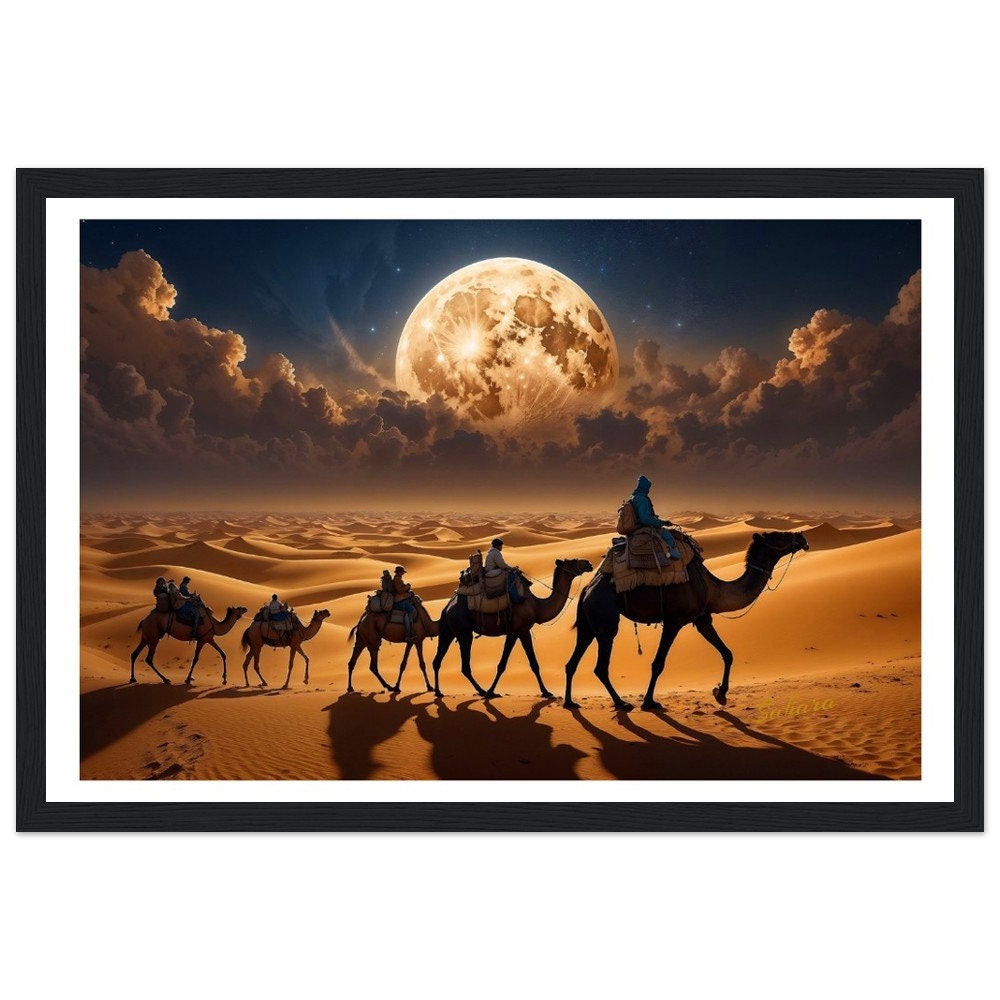 Sahara Desert Art Decor, Sahara Classic Matte Paper , Sahara Desert ...