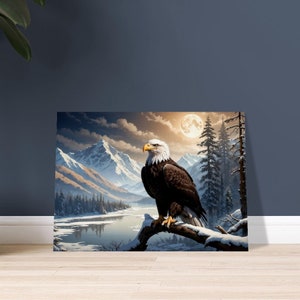 Bald Eagle Poster, Bald Eagle in Alaska Winter, Bald Eagle Classic ...
