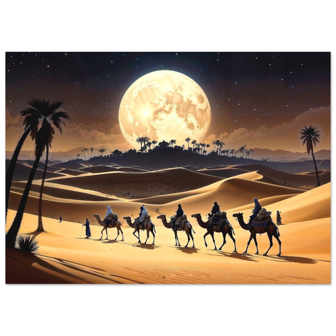 Camel Caravan Wall Art, Camel Premium Matte Paper Poster - Etsy