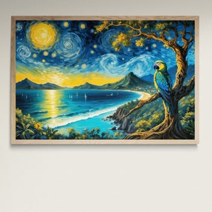 Costa Rica Starry Night Style, Costa Rica Art Decor Costa Rica Premium ...