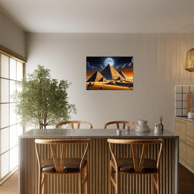 Pyramids of Giza Poster, Pyramids of Giza Art Decor, Pyramids of Giza ...