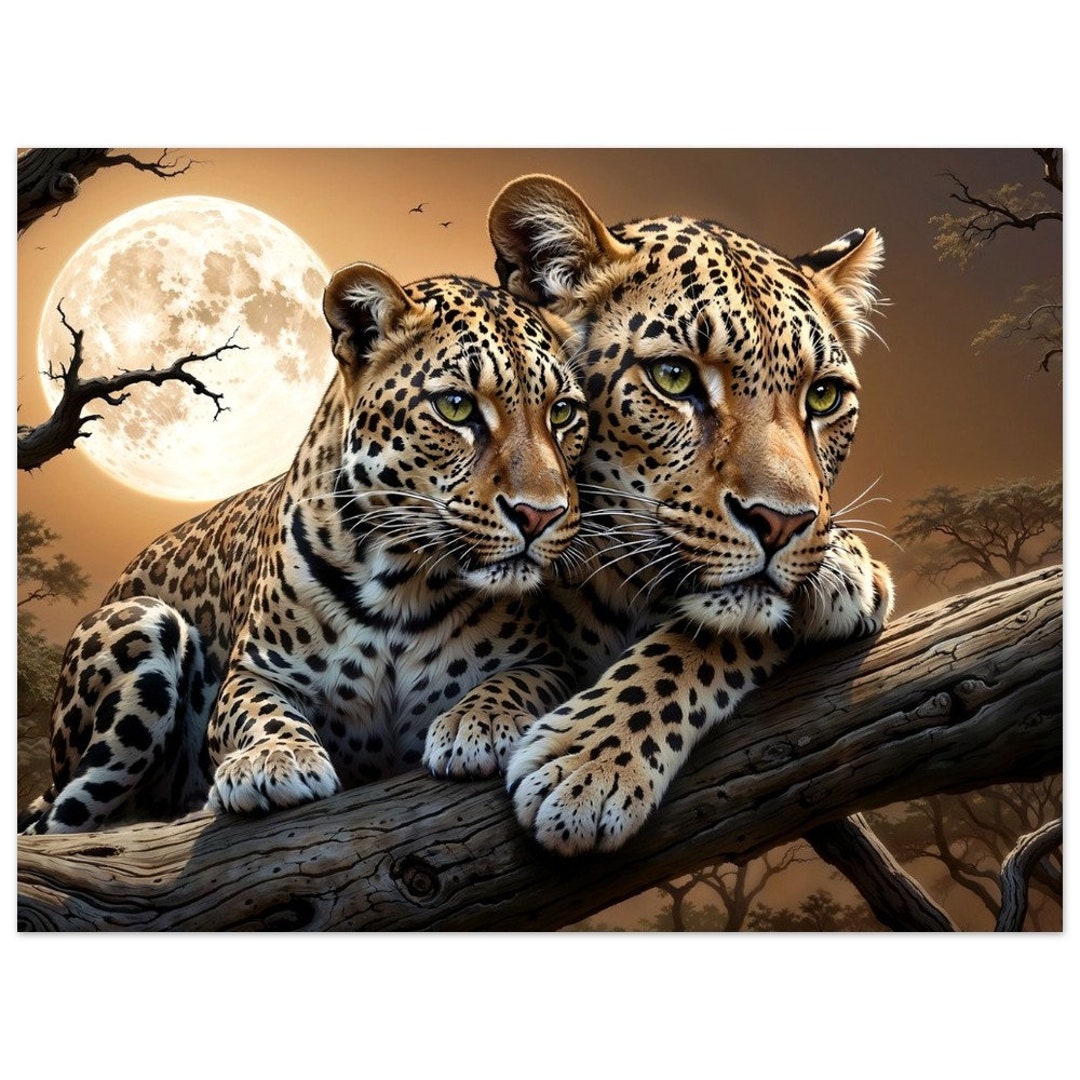Leopards Poster, Leopards Wall Art, Leopards Art Decor, Leopards ...